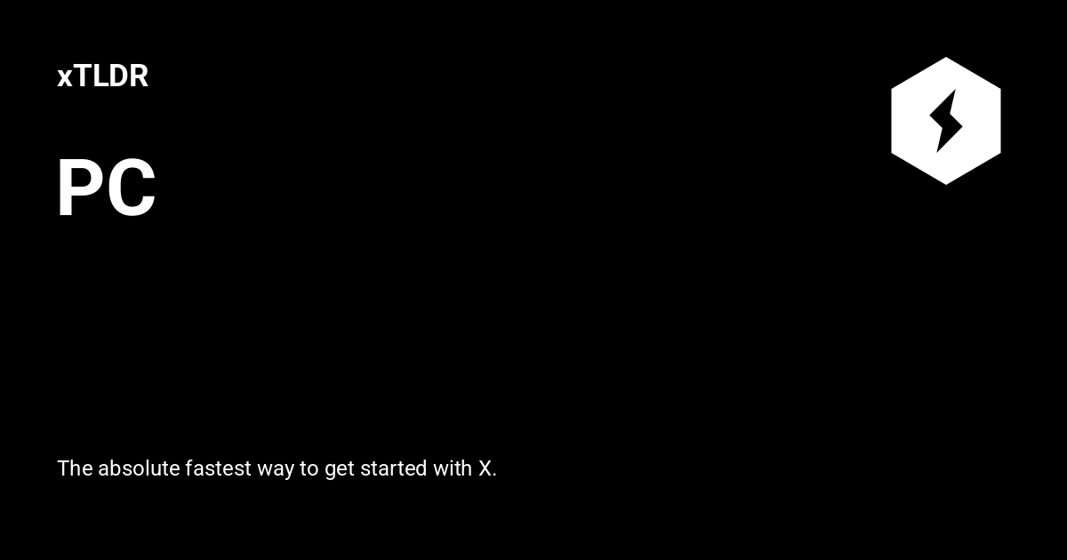 PC - xTLDR